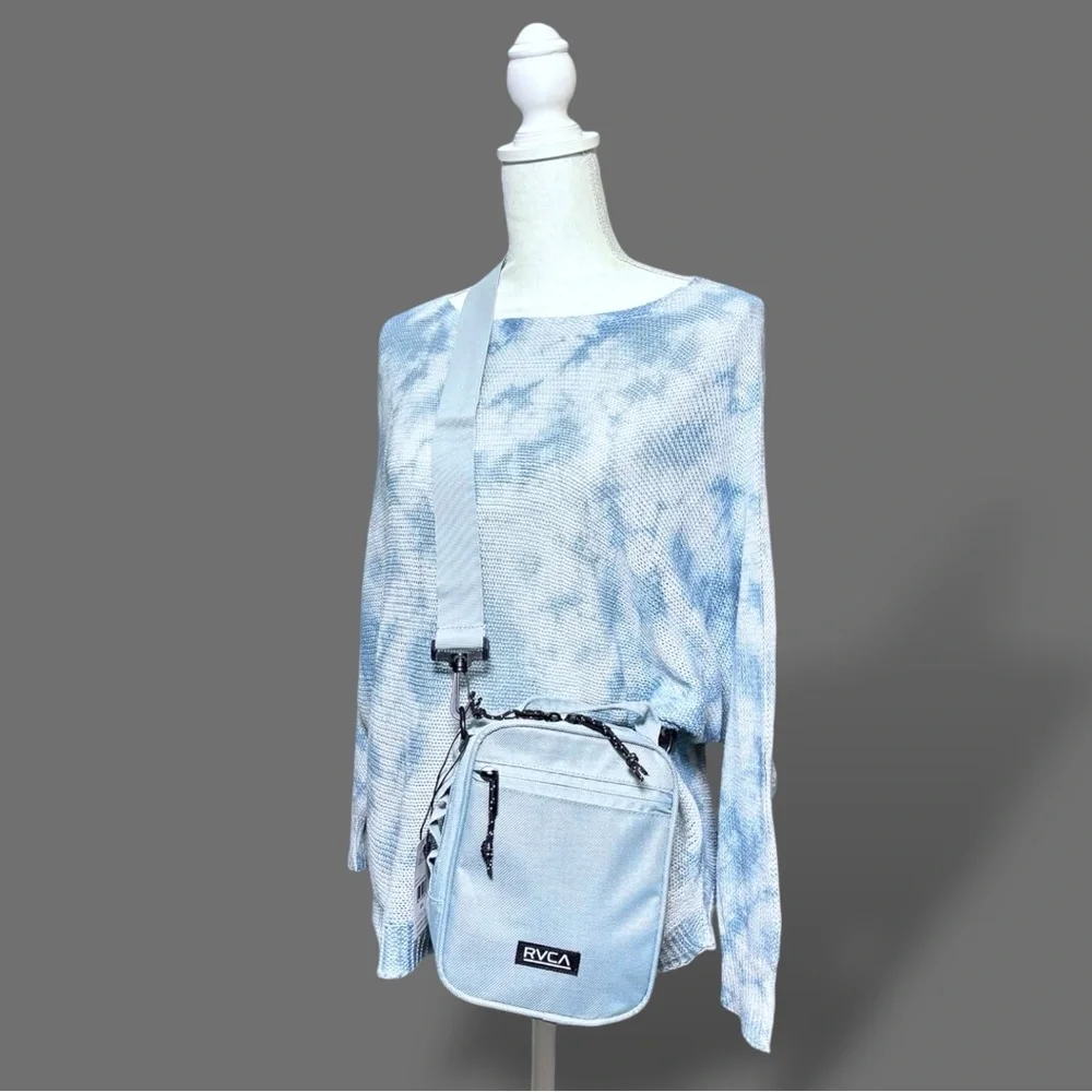 RVCA | Bags | Rvca Unisex Mission Utility Light Blue Crossbody Long ...